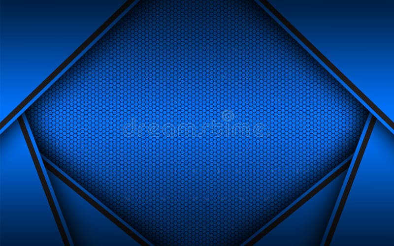 Blue Abstract Background with Layers Above Each Other. Modern Design ...