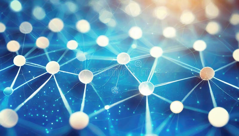 Blue Abstract Background with Light Grid Stock Illustration ...