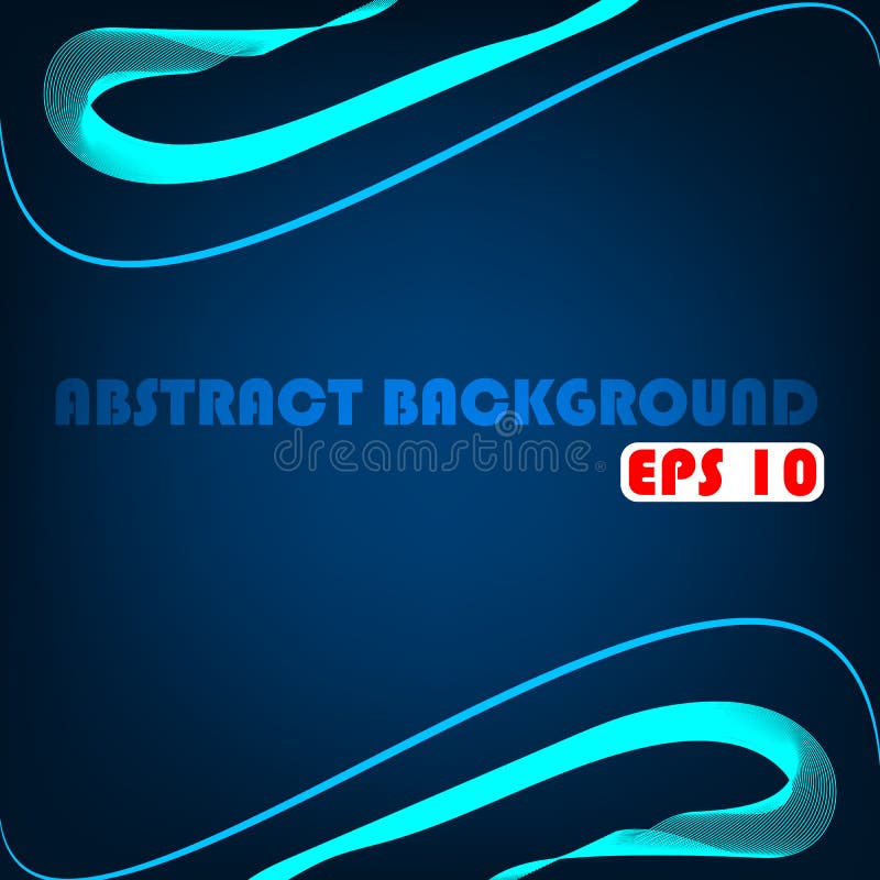 Blue Abstract Background with Lines Stock Vector - Illustration of ...