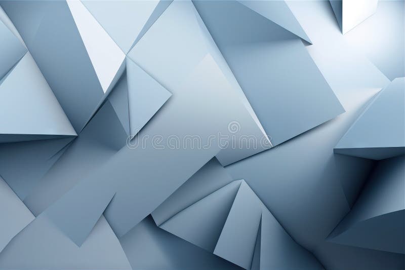 A Blue Abstract Background with a Lot of Small Triangles on it S Sides ...