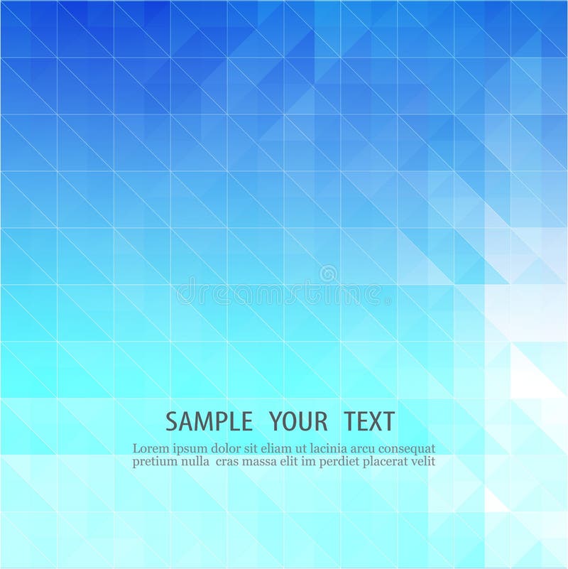 Blue Abstract Background.Mosaic of Geometric Triangles Eps10 Stock ...