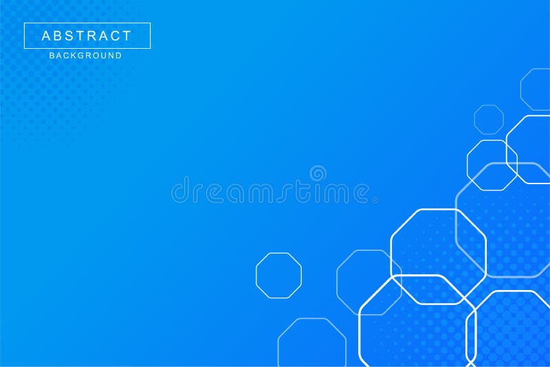 Blue Abstract Background with Polygonal Shape Stock Vector ...