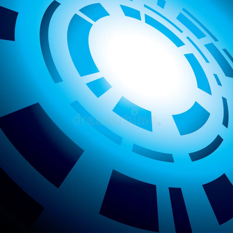 Blue Abstract Vector Background with Round Abstraction Stock Vector ...