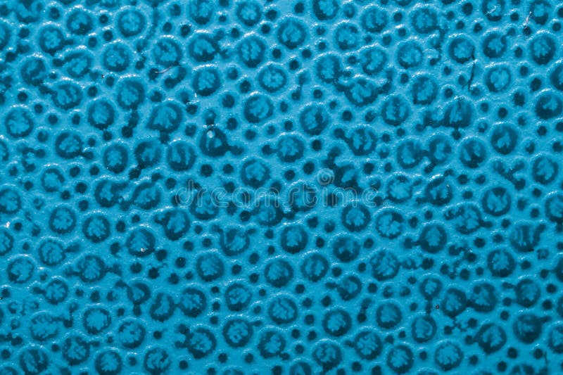 Blue Abstract Background. Rubber Texture Close Up. Plastic Surface ...