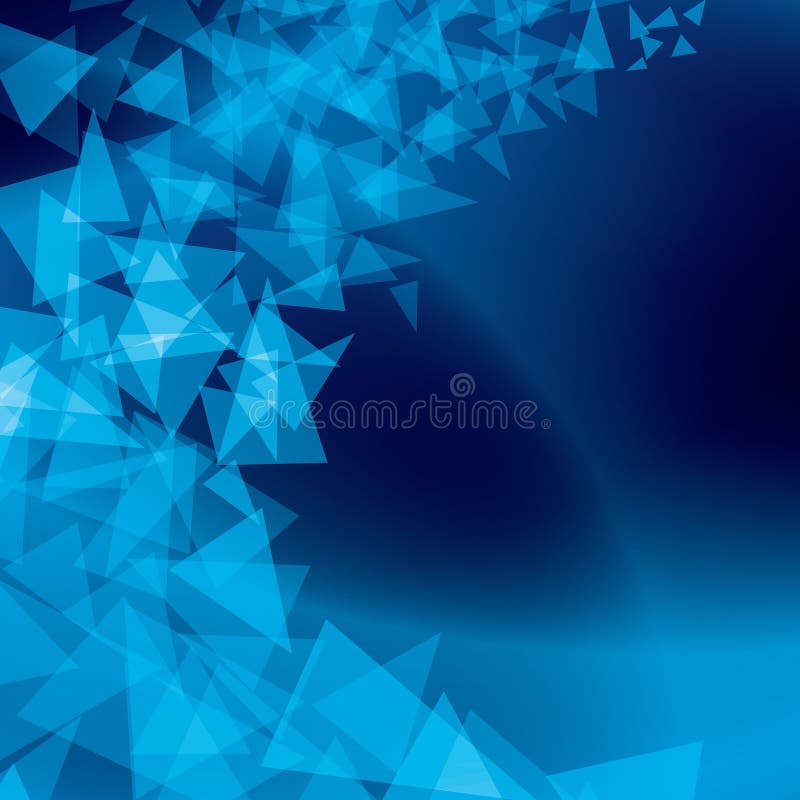 Blue Abstract Background with Scattered Shapes Stock Vector ...