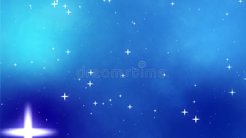 Light Blue Abstract Background with Soaring Star Particles Stock Video ...