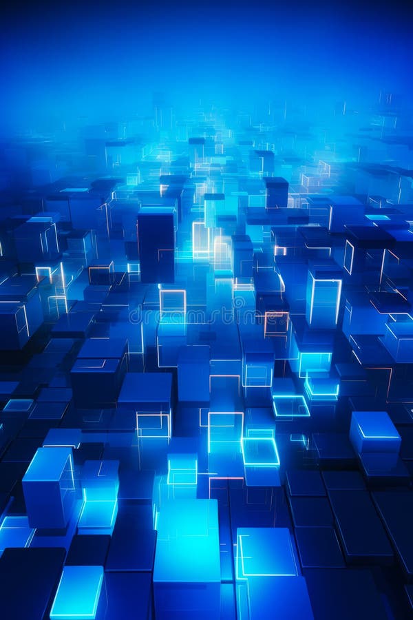 Abstract Grid Illuminated Blue Rectangles Stock Photos - Free & Royalty-Free Stock Photos from ...