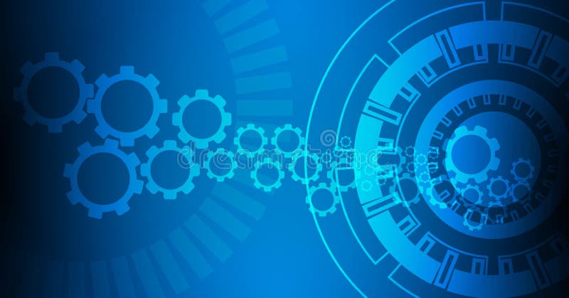 Blue Abstract Background with Technology Digital Icon Background Stock ...