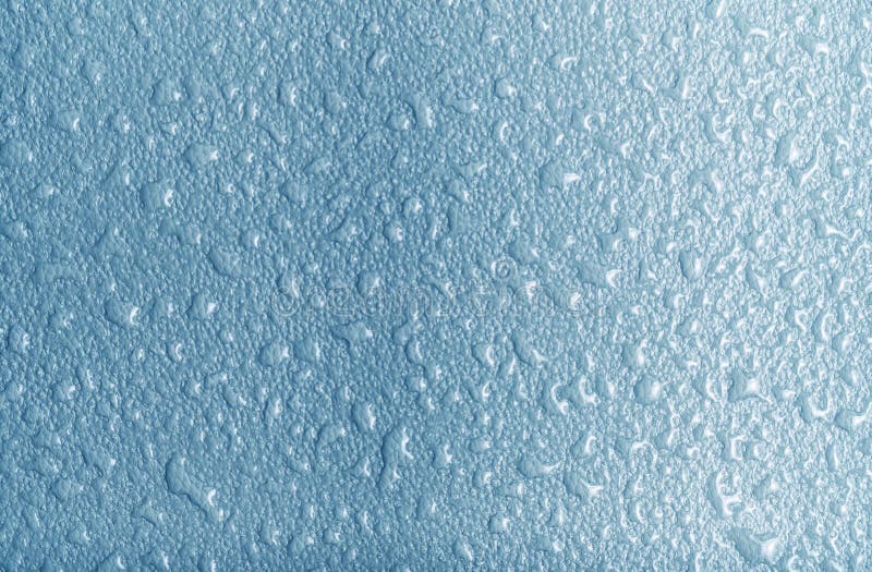 Blue Abstract Background, Texture Covered with Raindrops by ...