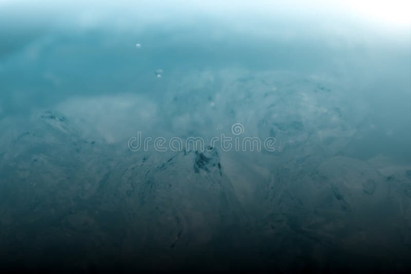 Blue Abstract Background. Transparent Boiling Water, Gradient. Design ...