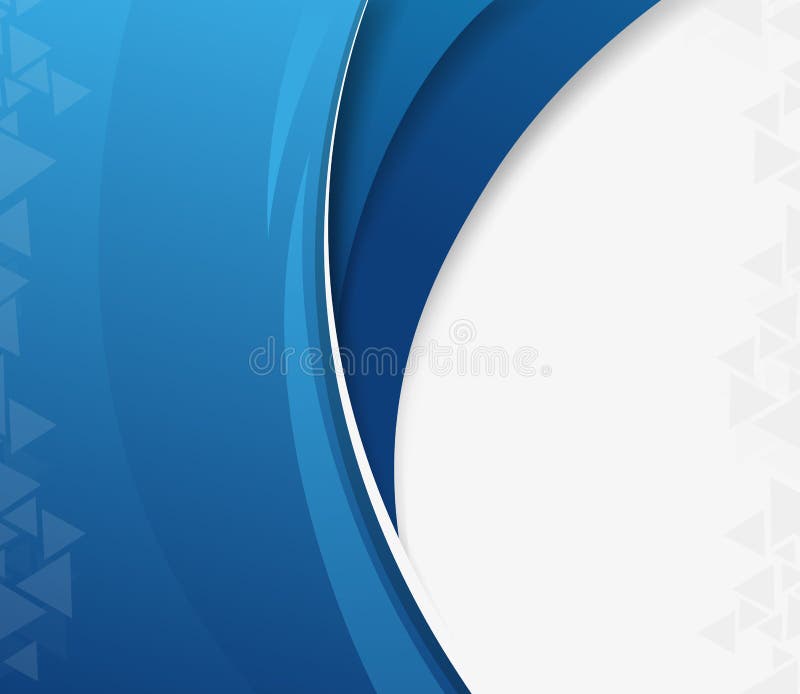 Blue Abstract Business Flyer Design Stock Vector - Illustration of ...