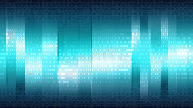 Blue Abstract Background with Vertical Shining Stripes and Digital ...