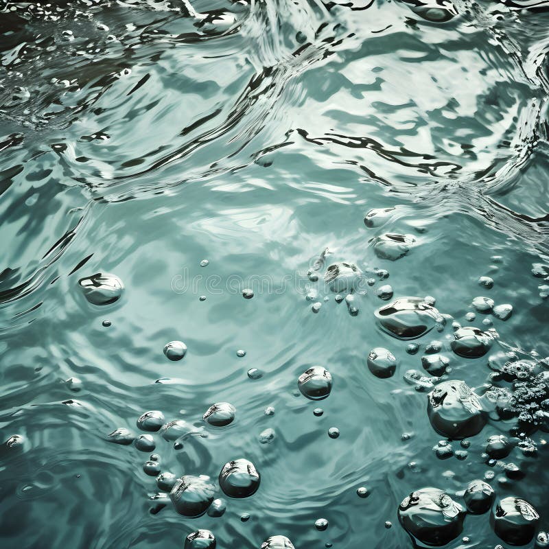 Abstract Background of Water Surface with Waves and Ripples, Nature, AI ...