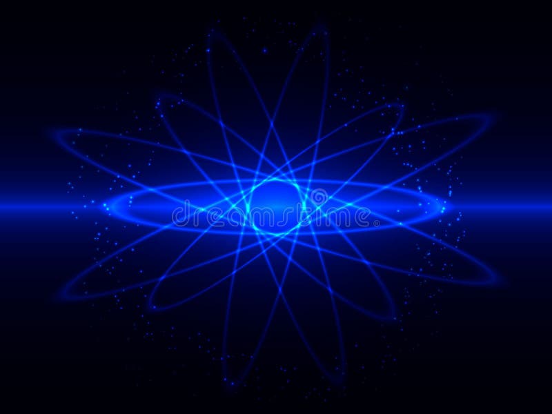 Blue Abstract Banner with Light Rays. Vector Illustration for Poster ...