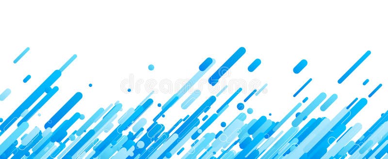 Blue Abstract Banner on White. Stock Vector - Illustration of header ...