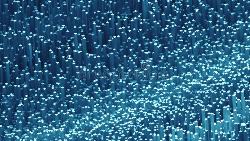 Blue Abstract Bars Background Pattern Wall 3D Render Projection Mapping ...