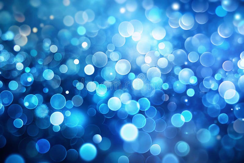 Blue Abstract Bokeh Background Stock Illustration - Illustration of ...