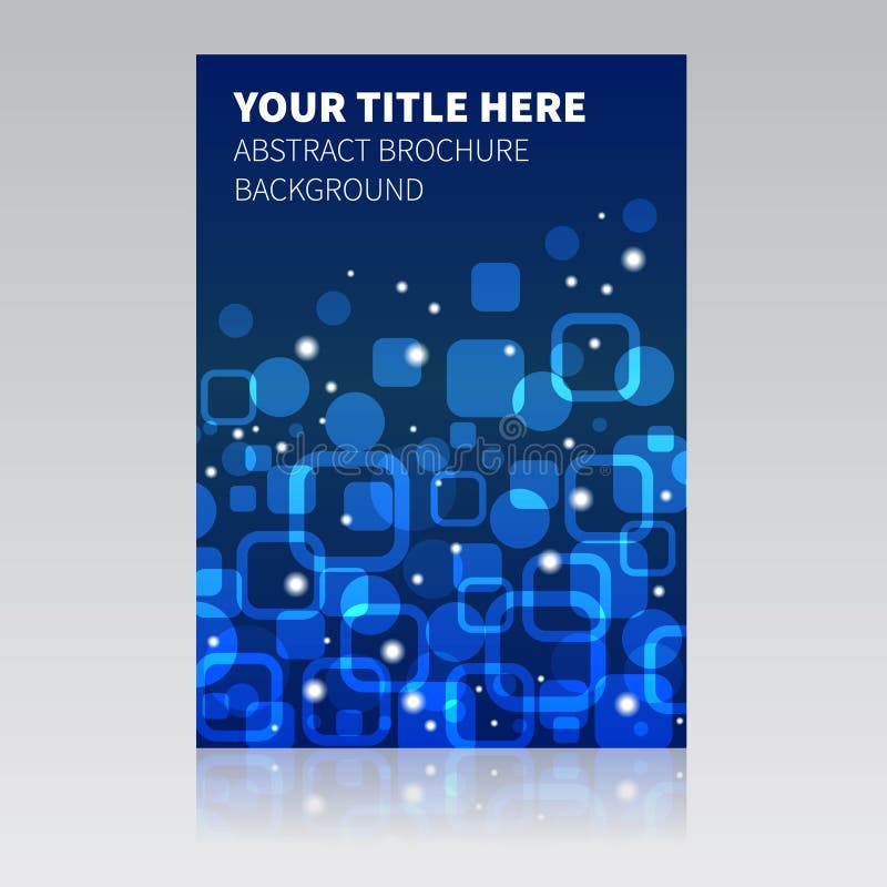 Blue Abstract Brochure Background Stock Vector - Illustration of dark ...