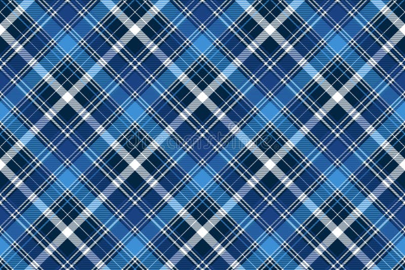 Blue Abstract Check Textile Seamless Pattern Stock Vector ...