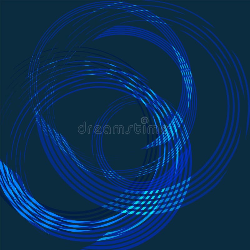 Blue Abstract Circle Background Stock Vector - Illustration of template ...