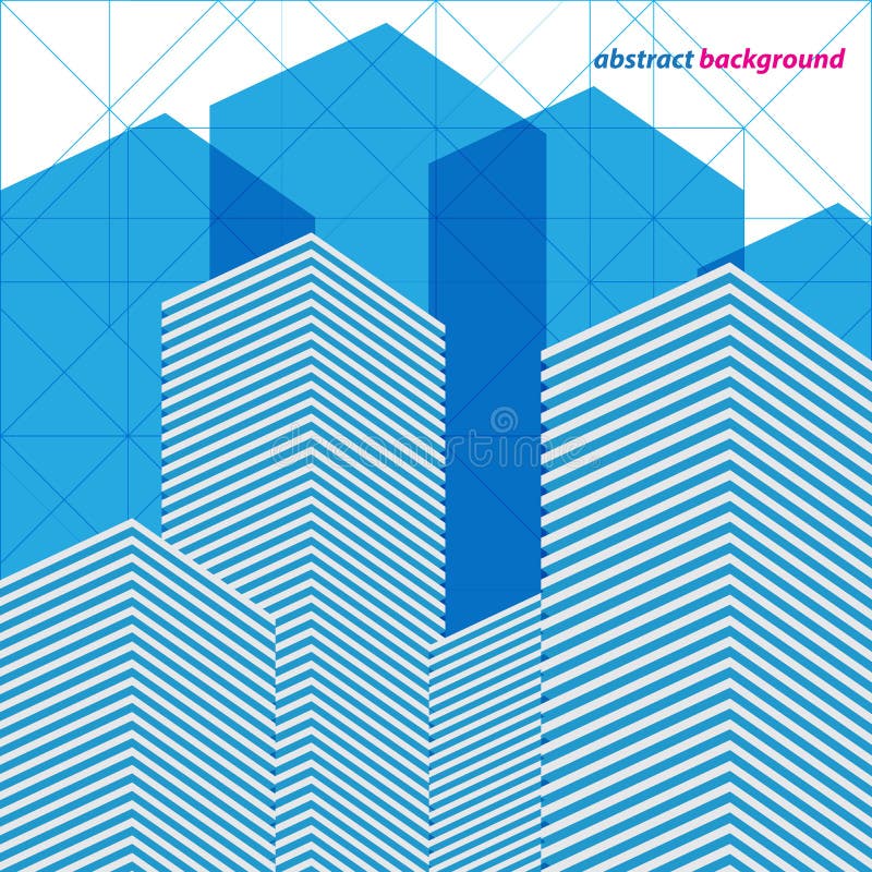 Blue Abstract City Background Stock Vector - Illustration of rough ...
