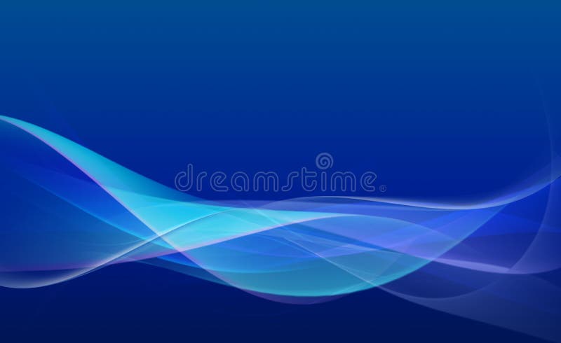 Blue Wave Abstract Background Stock Illustration - Illustration of ...