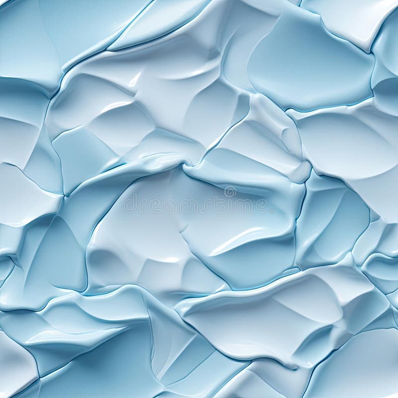 Blue Abstract Cracked Water Texture with Tissue Flakes (tiled) Stock ...