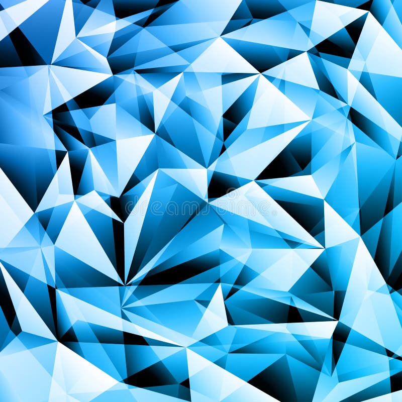 Blue Abstract Crystal Texture Stock Illustration - Illustration of ...