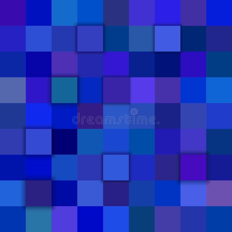 Blue Abstract 3d Square Background Stock Vector - Illustration of ...