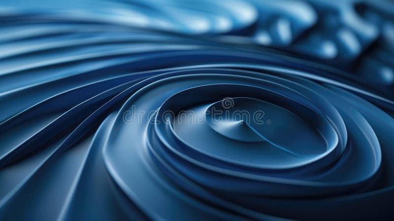 Blue Abstract 3D Rendering of a Surface with Many Ripples. AIG51A Stock ...