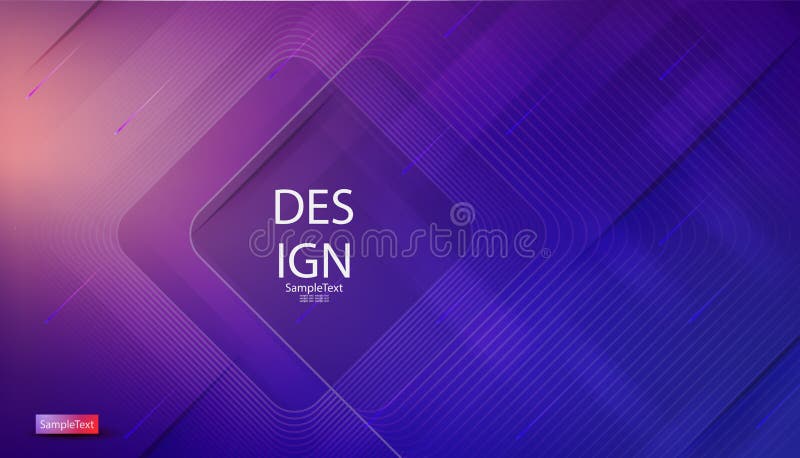 Blue Abstract Design with a Square Frame Drawn from a Variety of Thin ...