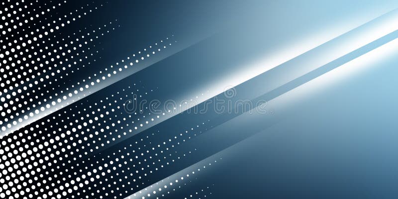 Blue Abstract Diagonal Lines Background Technology with Halftone on ...