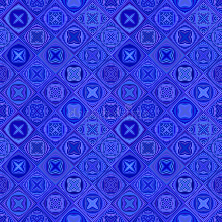 Blue Abstract Diagonal Shape Pattern - Vector Tiled Mosaic Background ...