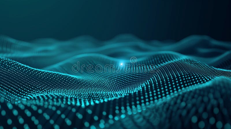 Blue Abstract Digital Dot Technology Background Stock Illustration ...