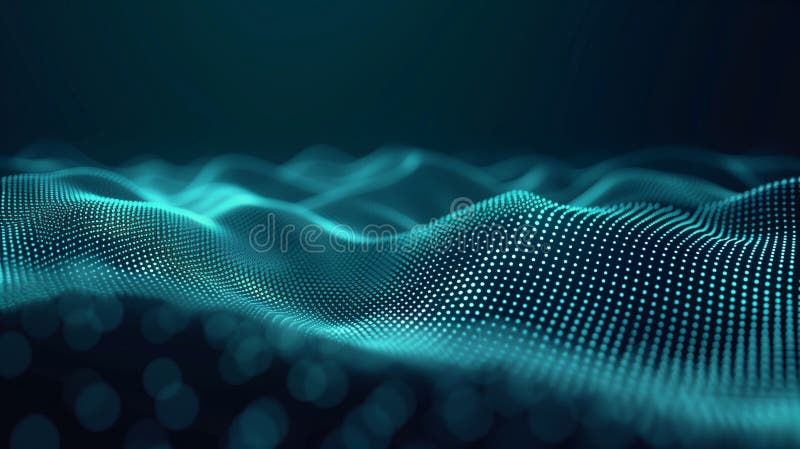 Blue Abstract Digital Dot Technology Background Stock Illustration ...