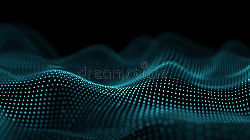 Blue Abstract Digital Dot Technology Background Stock Illustration ...