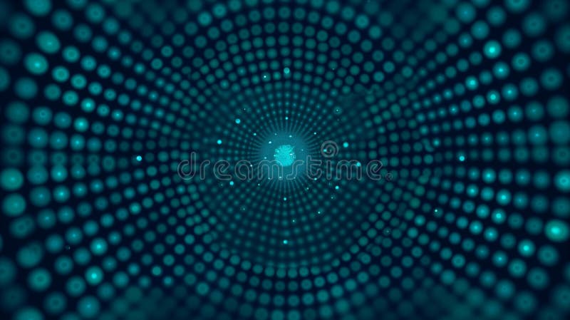 Blue Abstract Digital Dot Technology Background Stock Illustration ...
