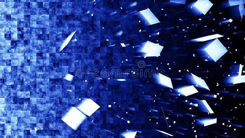 Blue Shatter Polygonal Background Stock Vector - Illustration of cyber ...