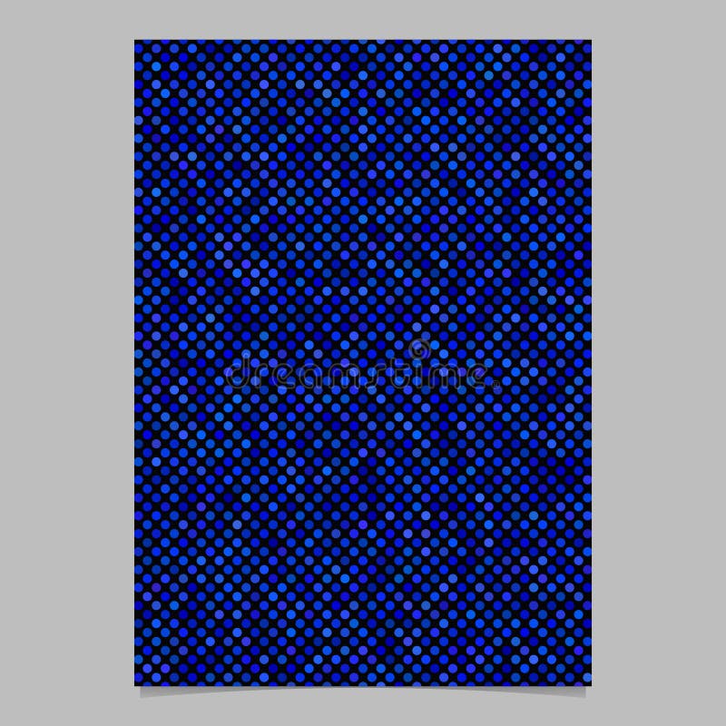 Blue Abstract Dot Pattern Brochure Background - Vector Template Design ...