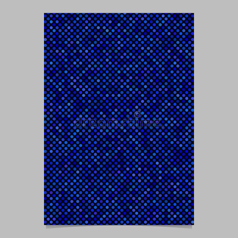 Blue Abstract Dot Pattern Brochure Background - Vector Template Design ...
