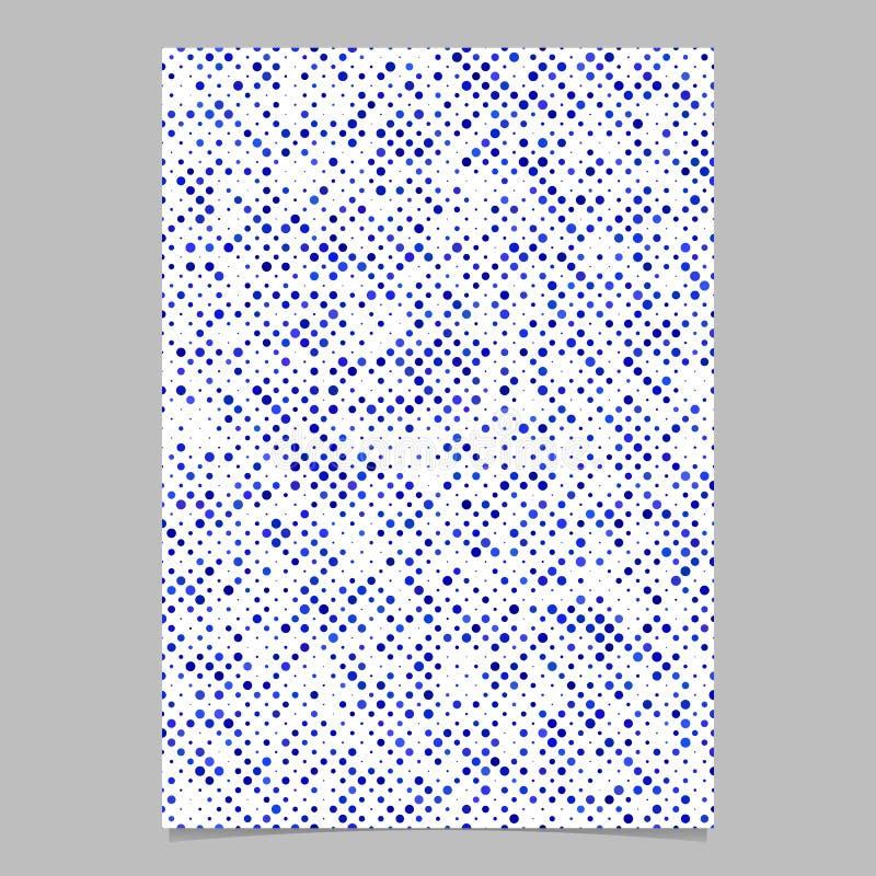 Blue Abstract Dot Pattern Brochure Background - Vector Template Design ...