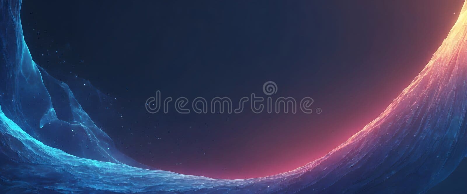 Blue Abstract Elegant Panoramic Background Design Stock Illustration ...