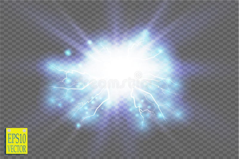 Blue Abstract Energy Shock Explosion Special Light Effect with Spark ...
