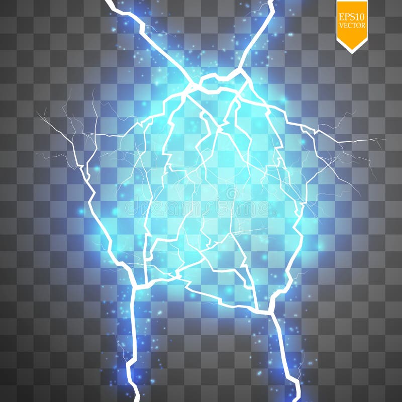 Blue Abstract Energy Shock Explosion Special Light Effect with Spark ...