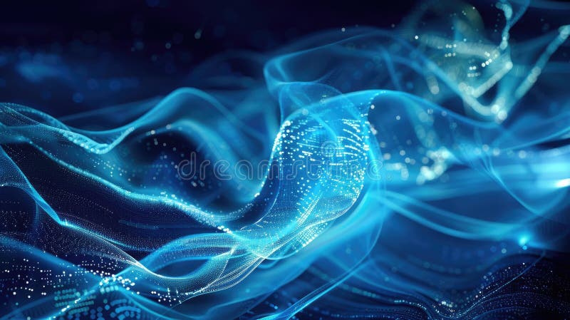 Blue Abstract Energy Sphere Glowing Magic Plasma Ball AIG535 Stock ...