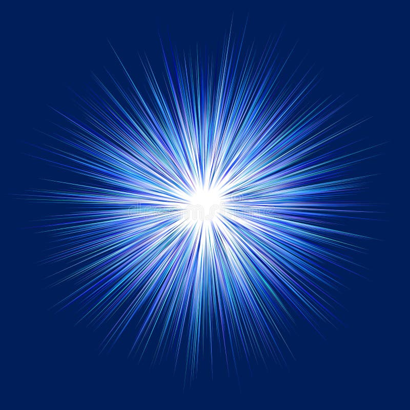 Blue Abstract Explosion Graphic Design Background Stock Vector ...