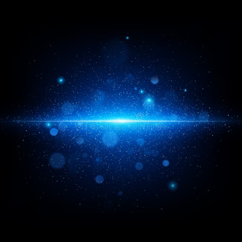 Deep Blue Glow Star Burst Flare Explosion Transparent Light Effect. EPS ...
