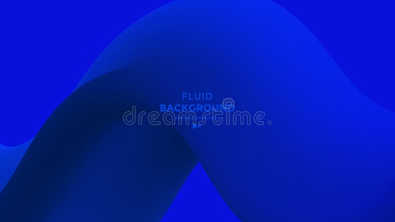 Blue Abstract Fluid Wave. Modern Gradient Shape Stock Vector ...