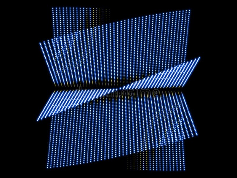 Blue Abstract Form and Black Background Stock Image - Image of fantasy ...