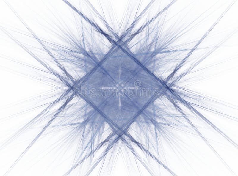 Blue abstract fractal stock illustration. Illustration of lines - 74673835